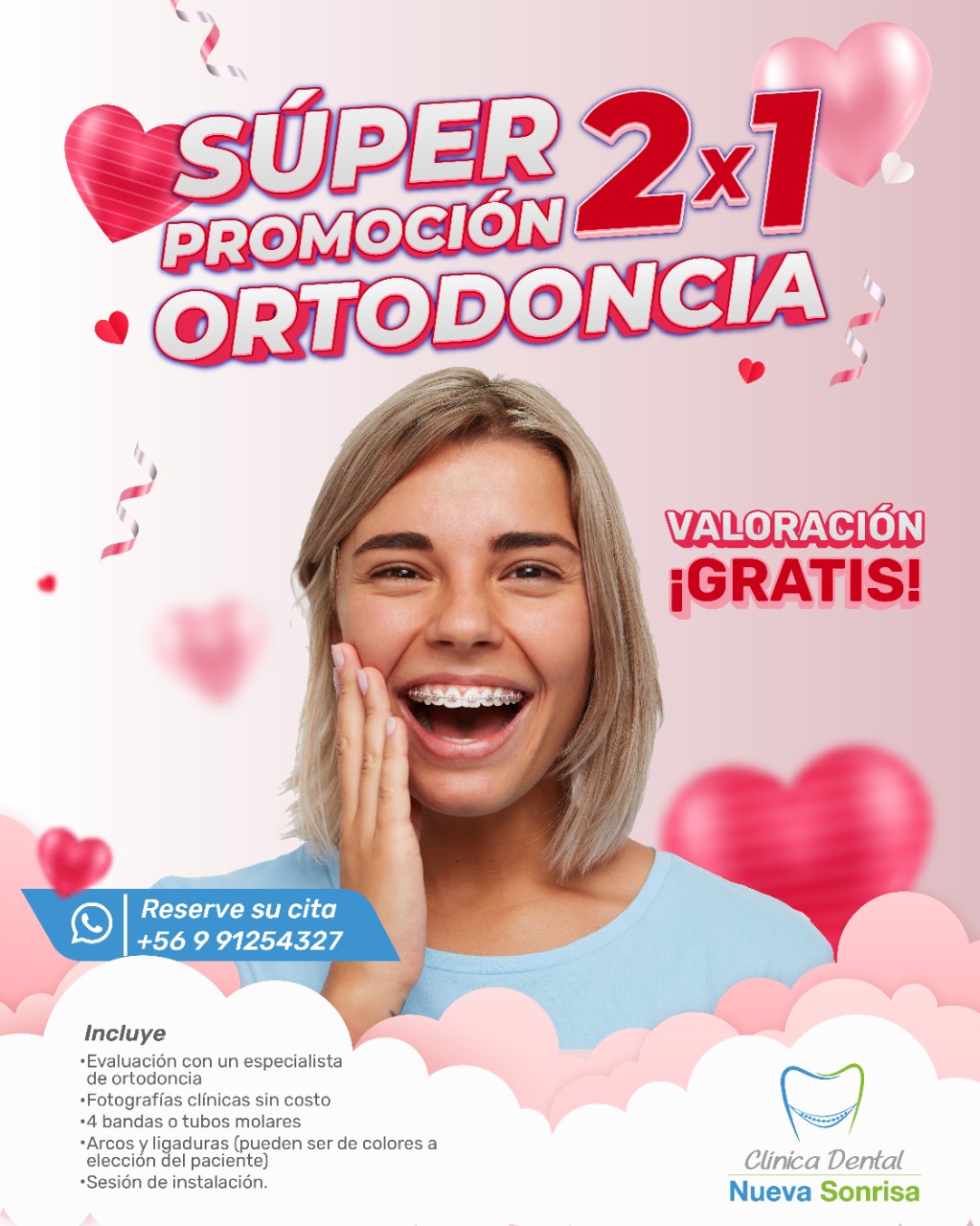 ¡Súper promoción de 2x1 en instalación de ortodoncia! - Clinica Dental ...